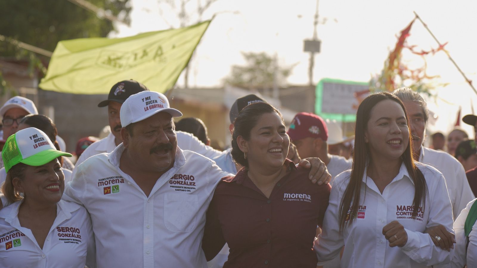 "Votemos por morena 6 veces morena, justicia, inclusión y seguridad para Nayarit": Elizabeth ...